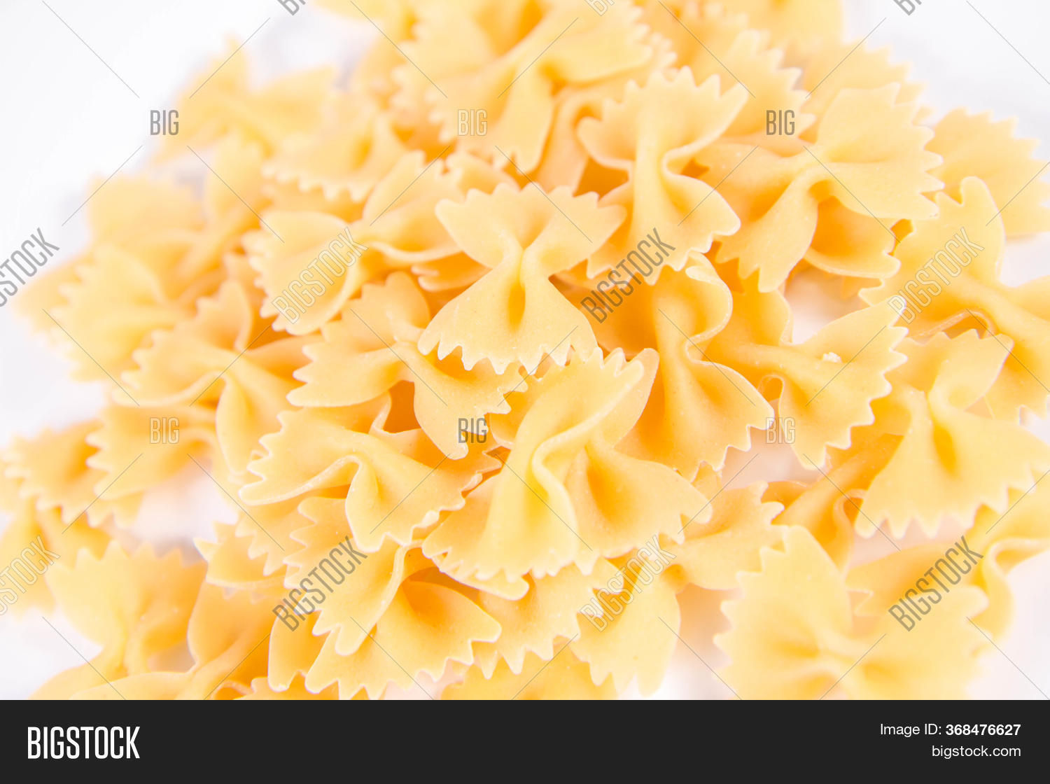 Raw Farfalle Pasta On Image & Photo (Free Trial) | Bigstock