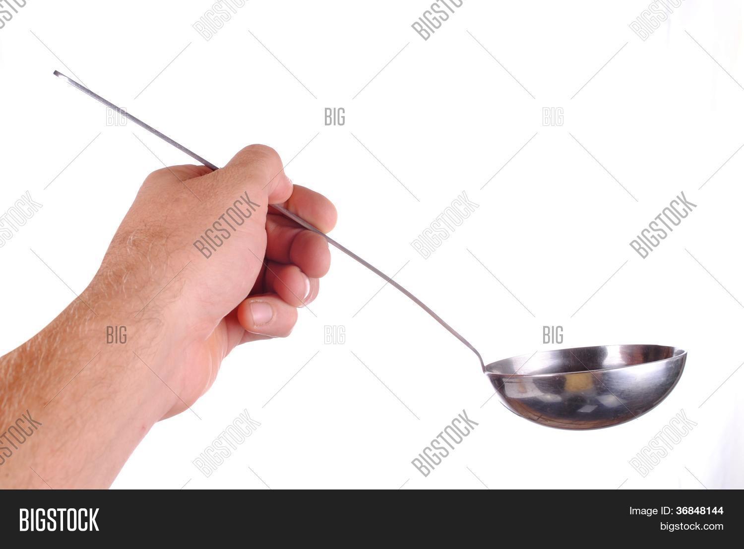 Hand Holds Soup Ladle Image & Photo (Free Trial) | Bigstock