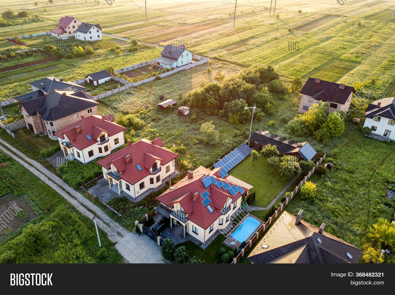 Aerial View Rural Image & Photo (Free Trial) | Bigstock