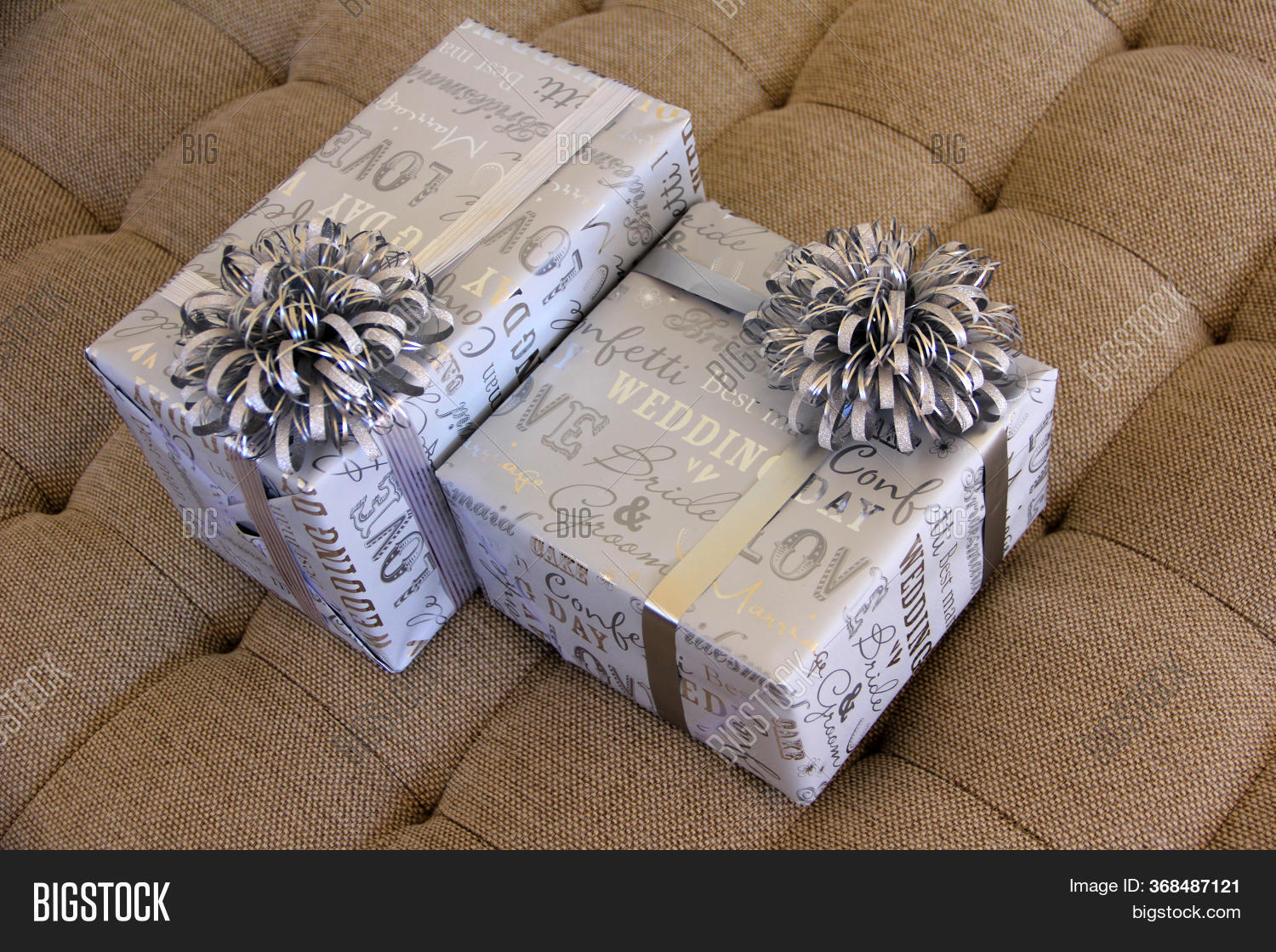 Two Boxes Silver Gift Image & Photo (Free Trial) | Bigstock