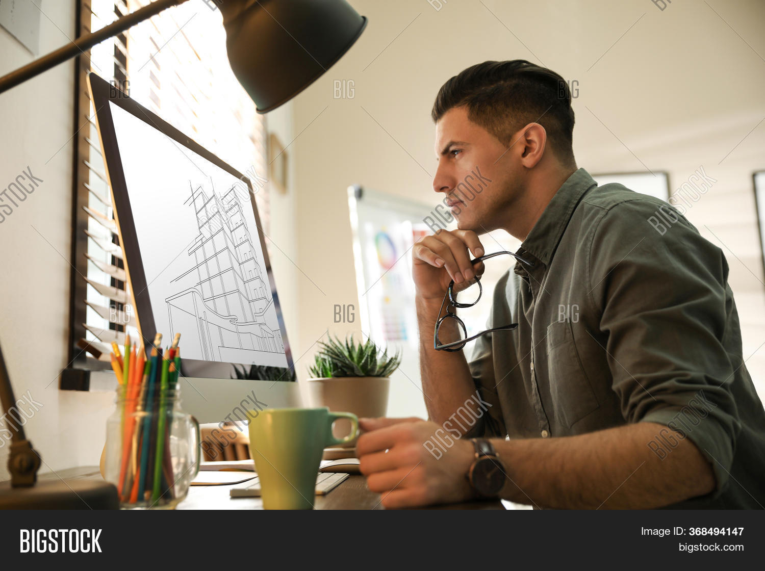 Architect Making Image & Photo (Free Trial) | Bigstock