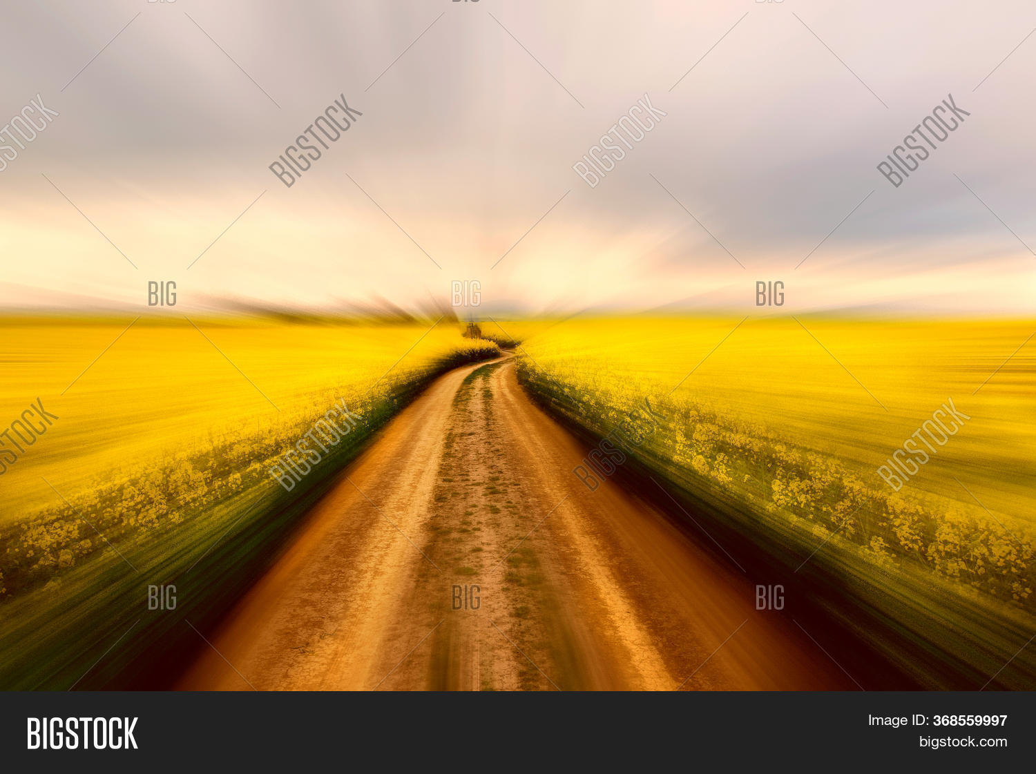 Blurred Field Road. Image & Photo (Free Trial) | Bigstock