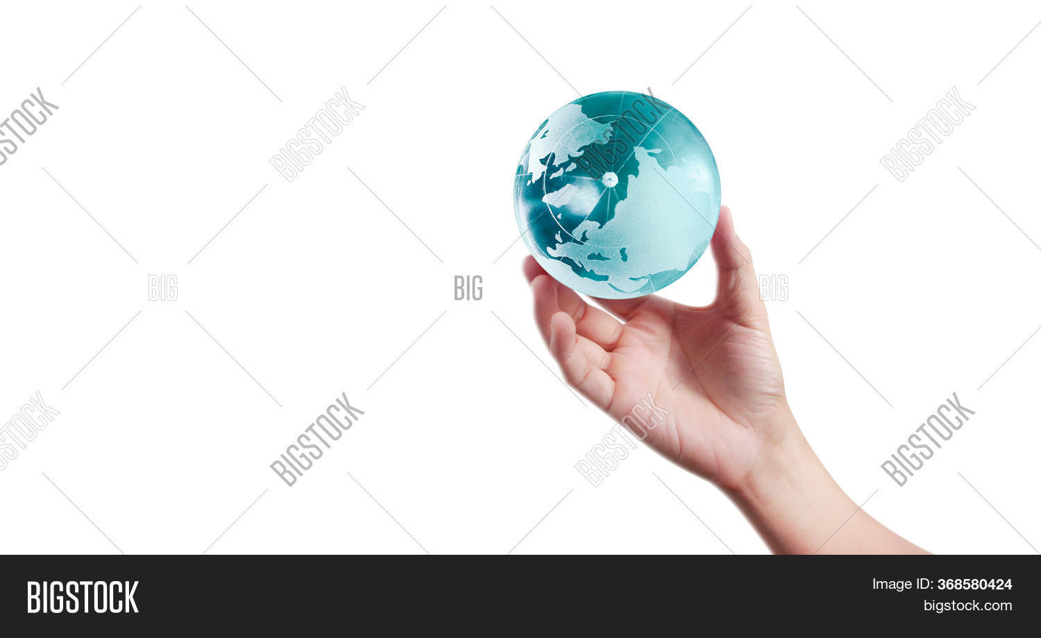 Glass Globe Hand, Image & Photo (Free Trial) | Bigstock