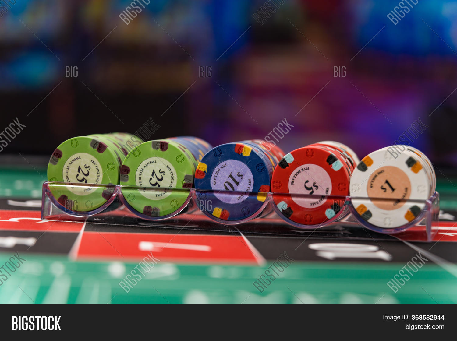 Casino Chips On Gaming Image & Photo (Free Trial) | Bigstock