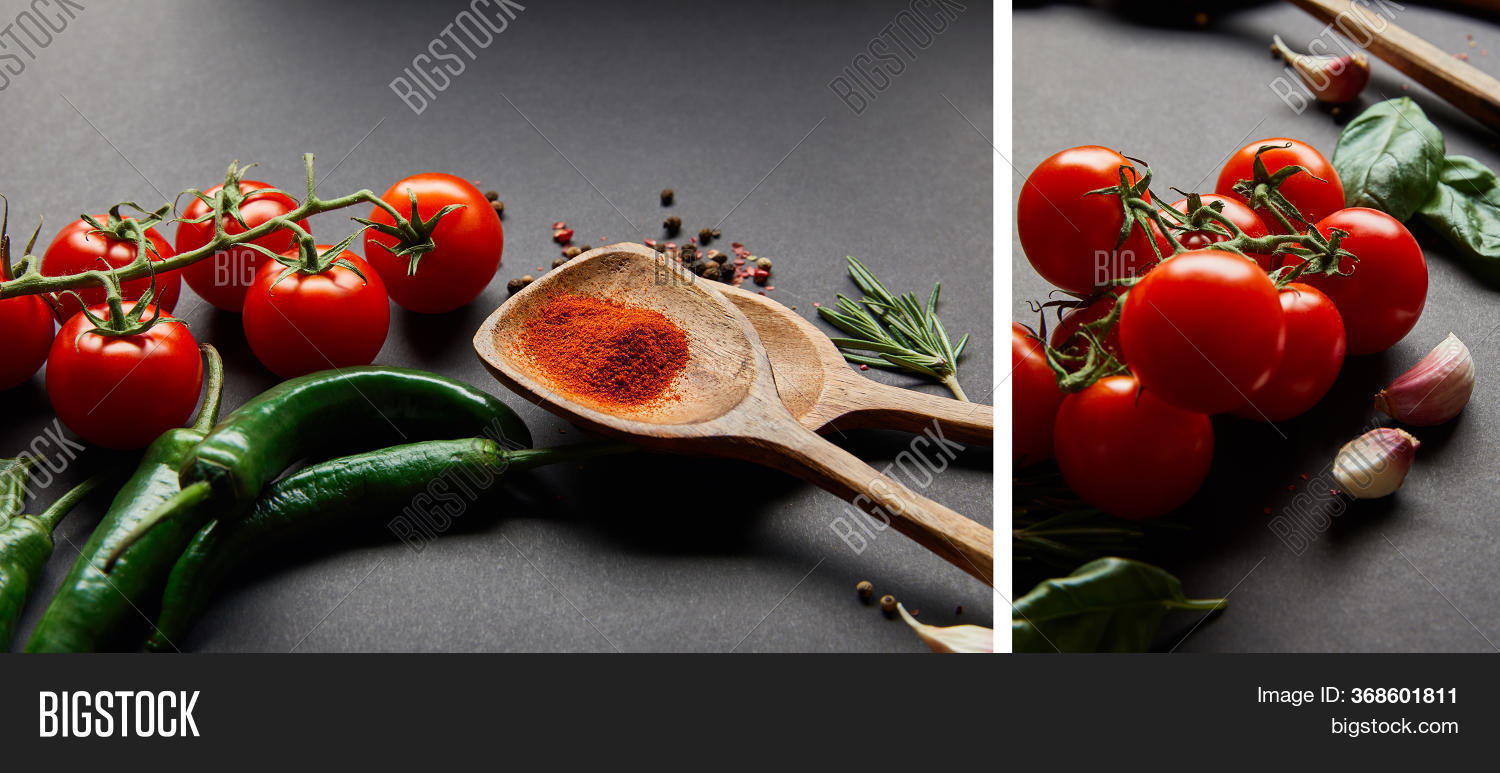 Collage Red Cherry Image & Photo (Free Trial) | Bigstock