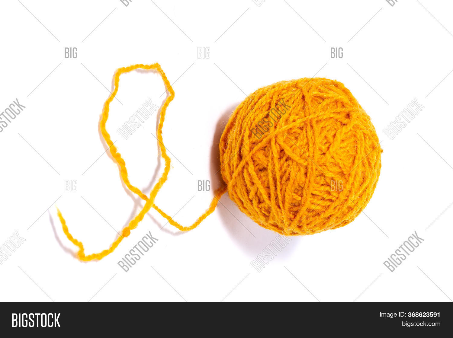 Yellow Woolen Ball Image & Photo (Free Trial) | Bigstock