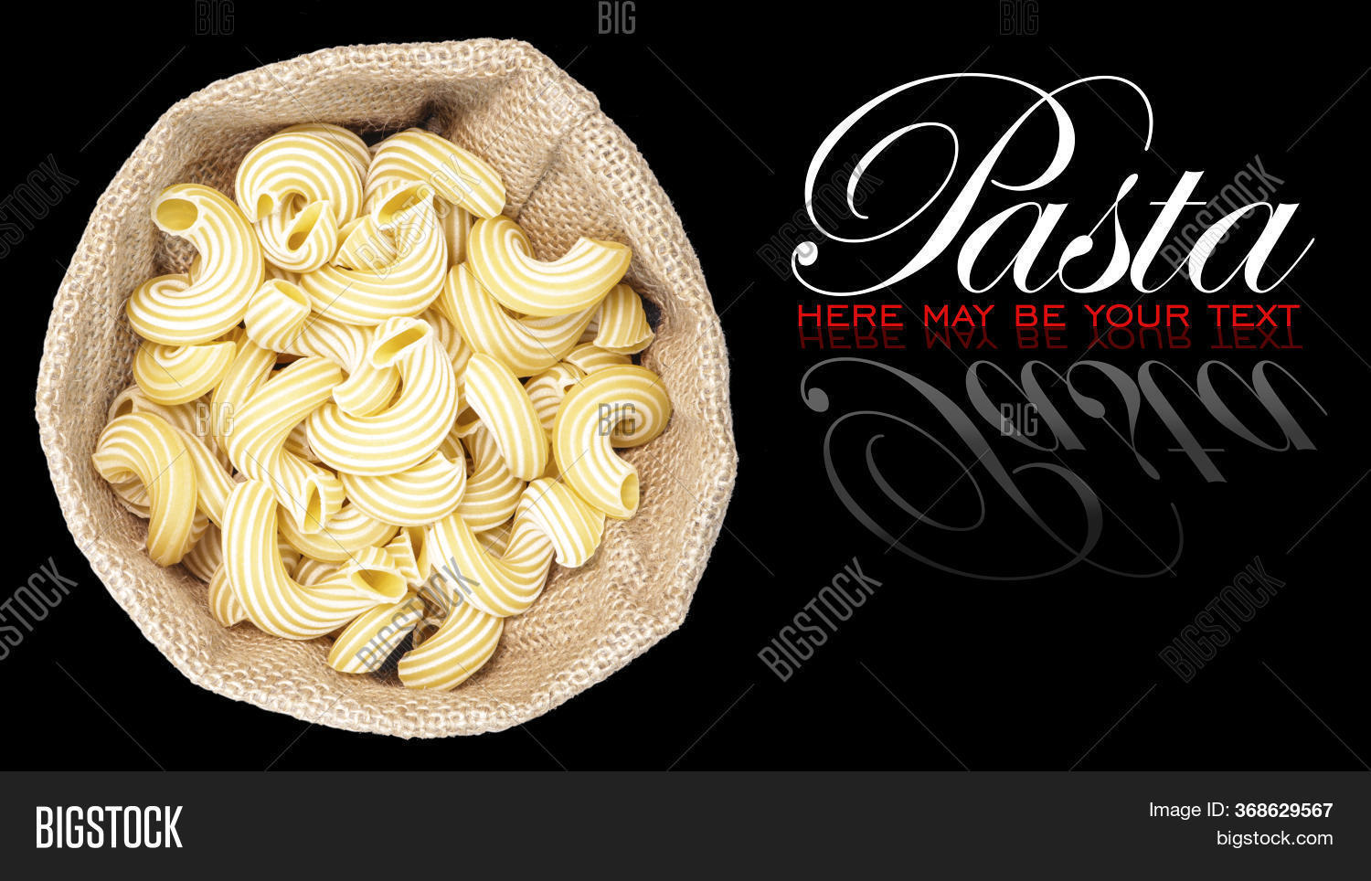 Macaroni Canvas Bag. Image & Photo (Free Trial) | Bigstock