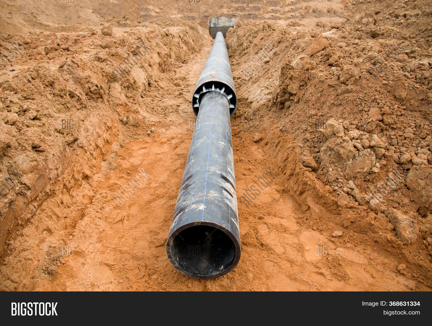 Sewer Pipes Laying Image & Photo (Free Trial) | Bigstock