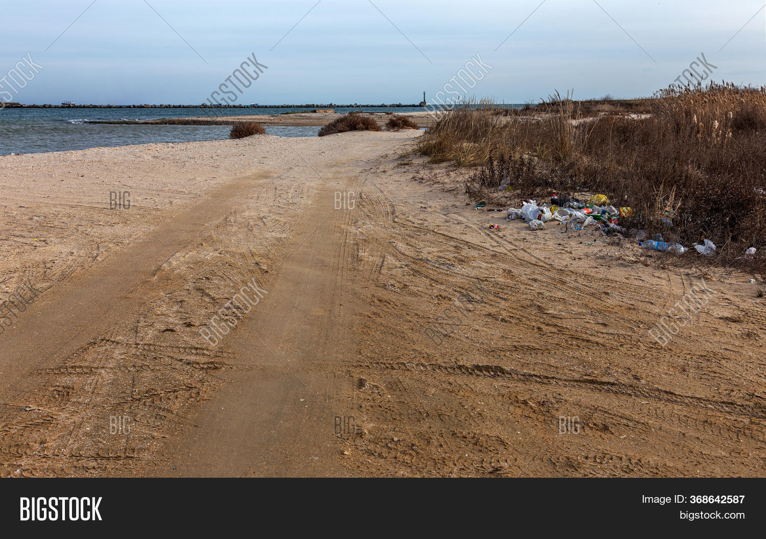 Poured Garbage On Sea Image & Photo (Free Trial) | Bigstock