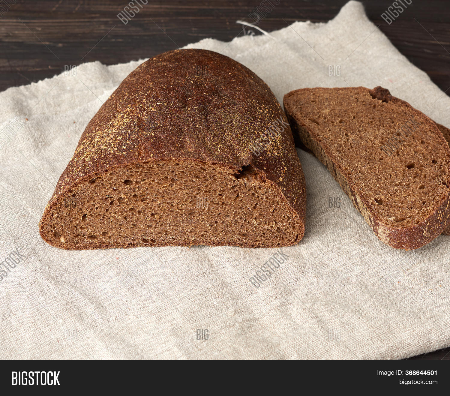 Sliced Oval Rye Bread Image & Photo (Free Trial) | Bigstock