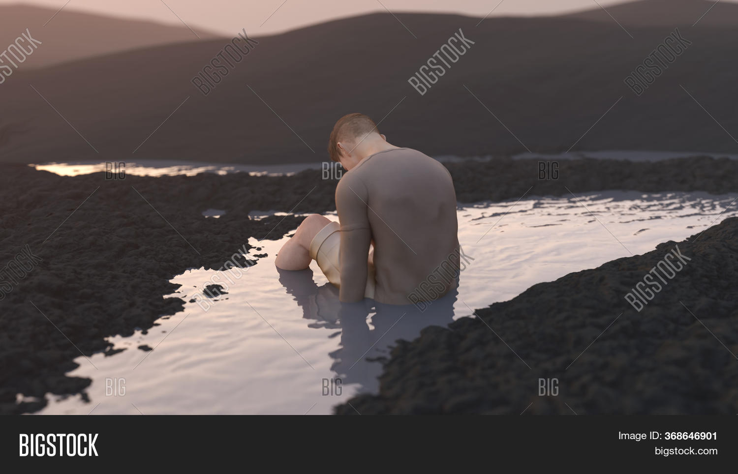 Abandoned Man Sitting Image & Photo (Free Trial) | Bigstock