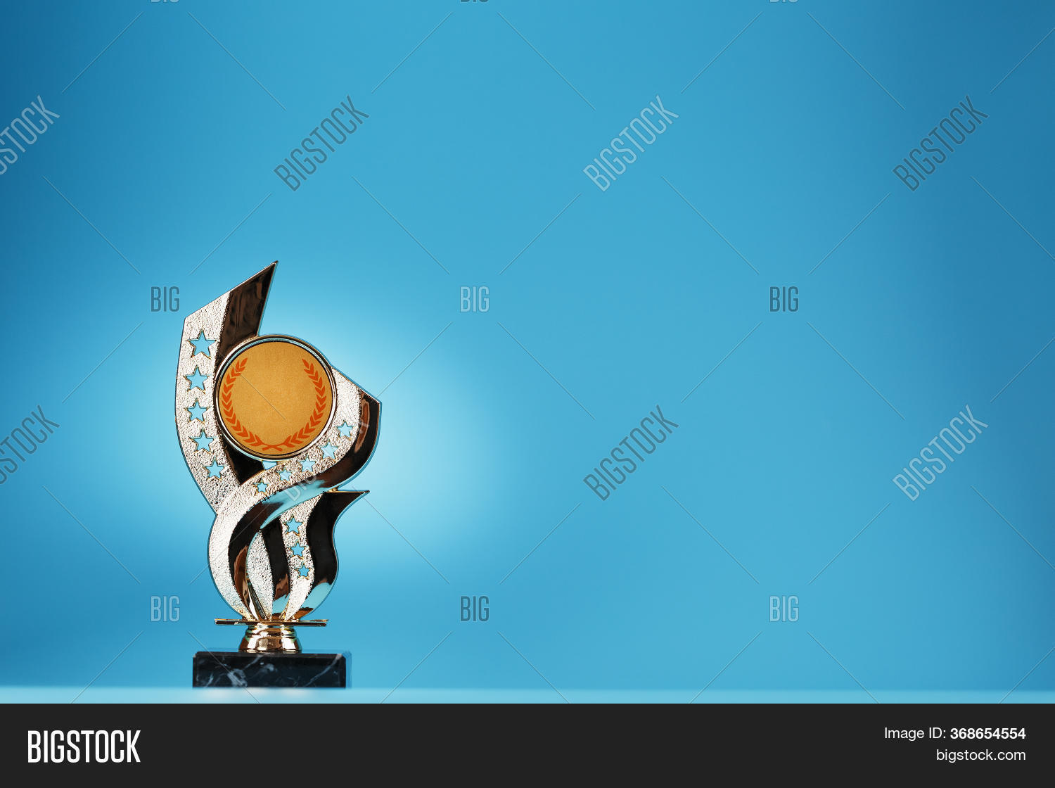 Gold Prize On Blue Image & Photo (Free Trial) | Bigstock