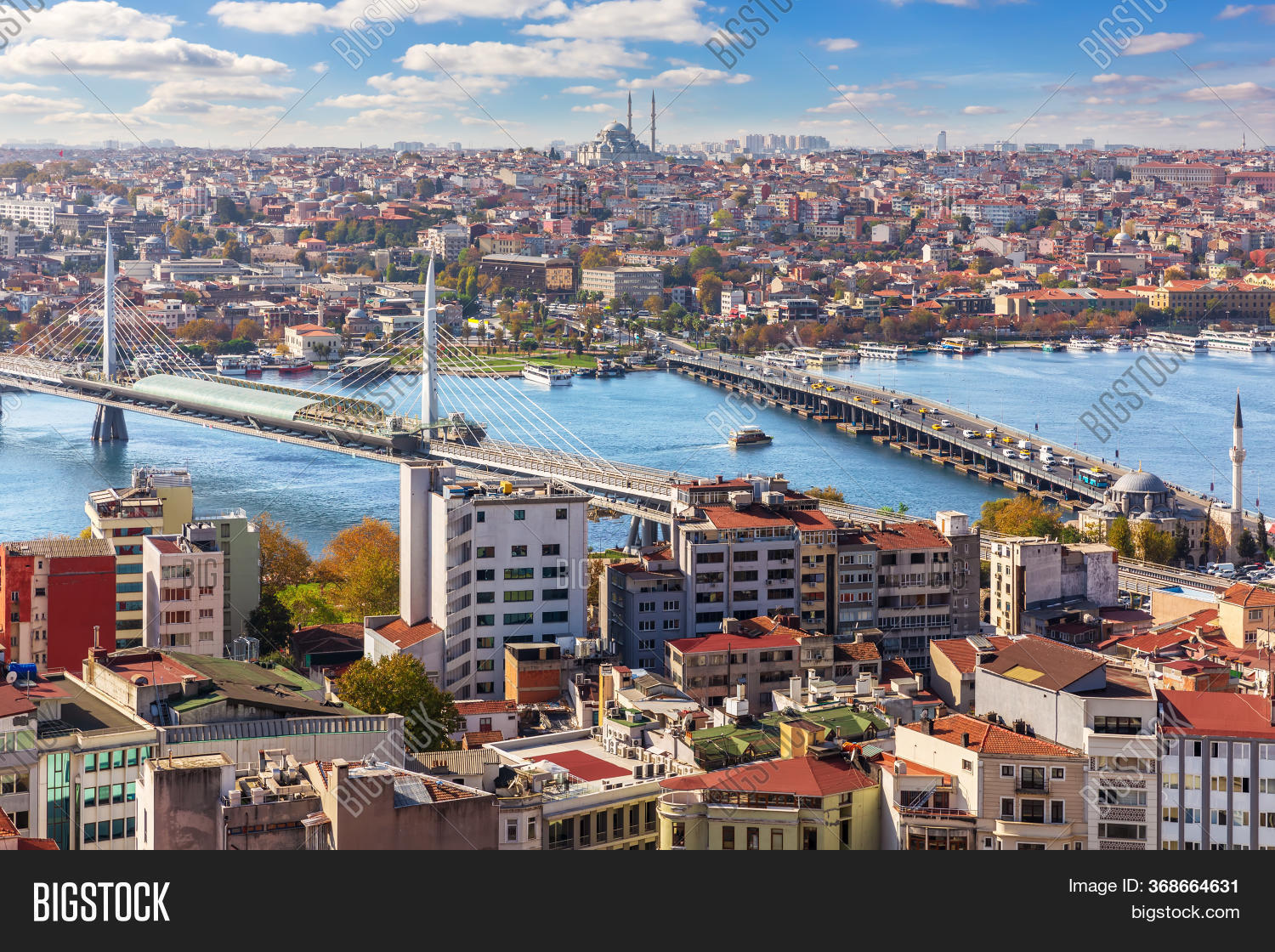 Halic Bridge Ataturk Image & Photo (Free Trial) | Bigstock