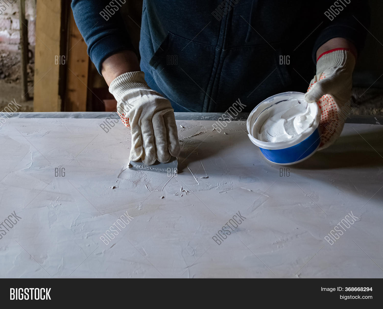 Woman Putting Plaster Image & Photo (Free Trial) | Bigstock