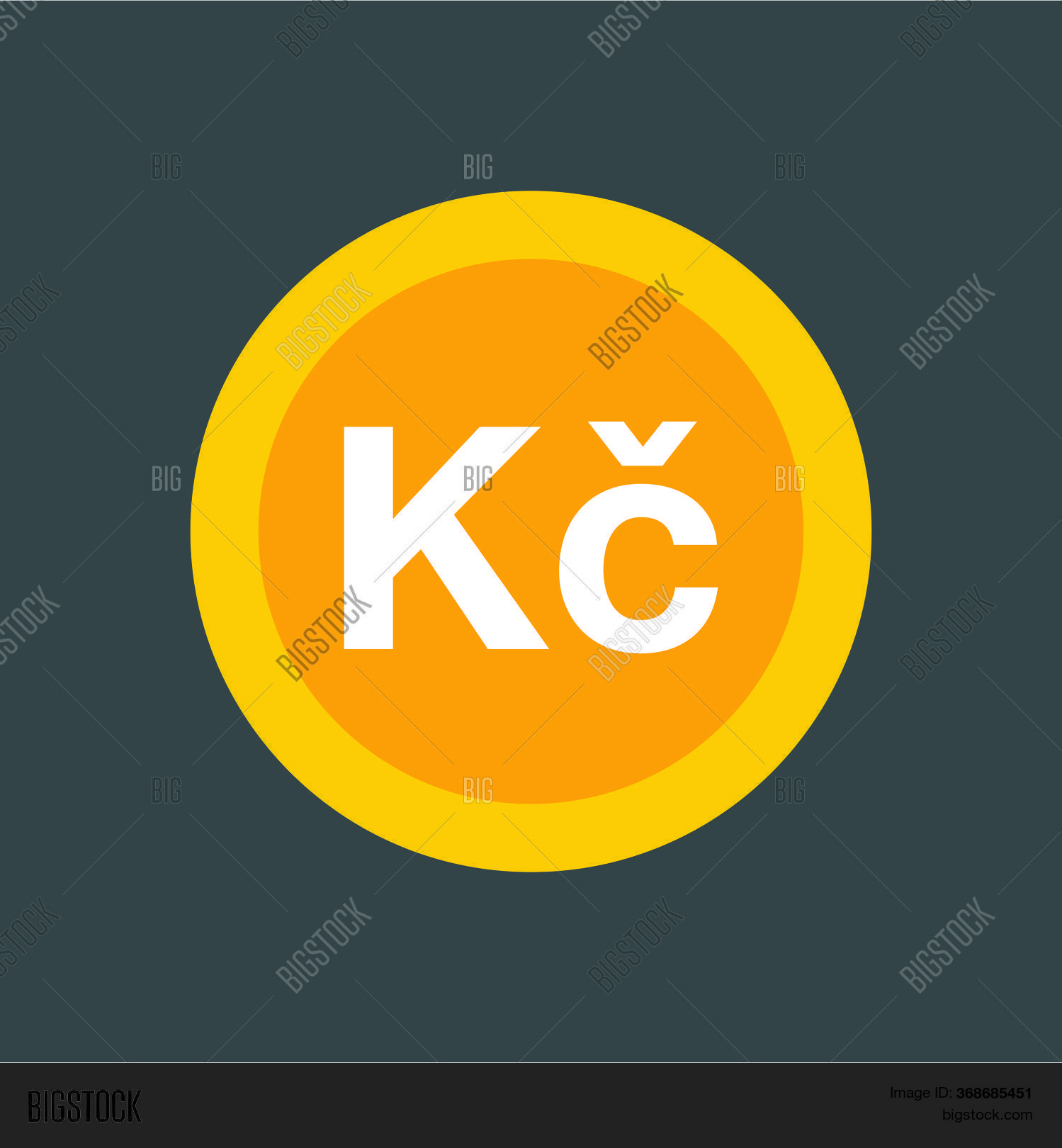 Czech Koruna Sign Vector & Photo (Free Trial) | Bigstock