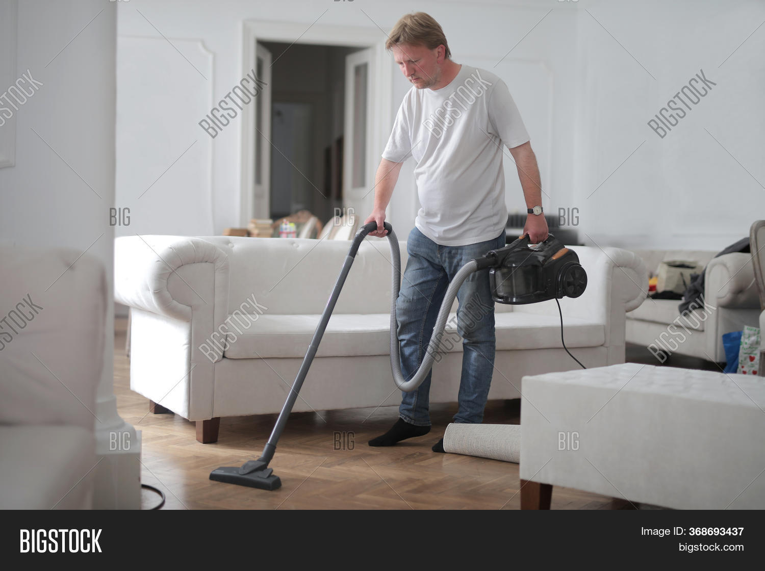 Man Cleans House Image & Photo (Free Trial) | Bigstock