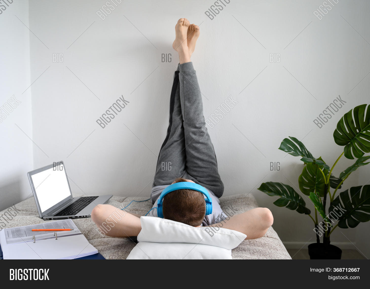 Man Lies Upside Down Image & Photo (Free Trial) | Bigstock