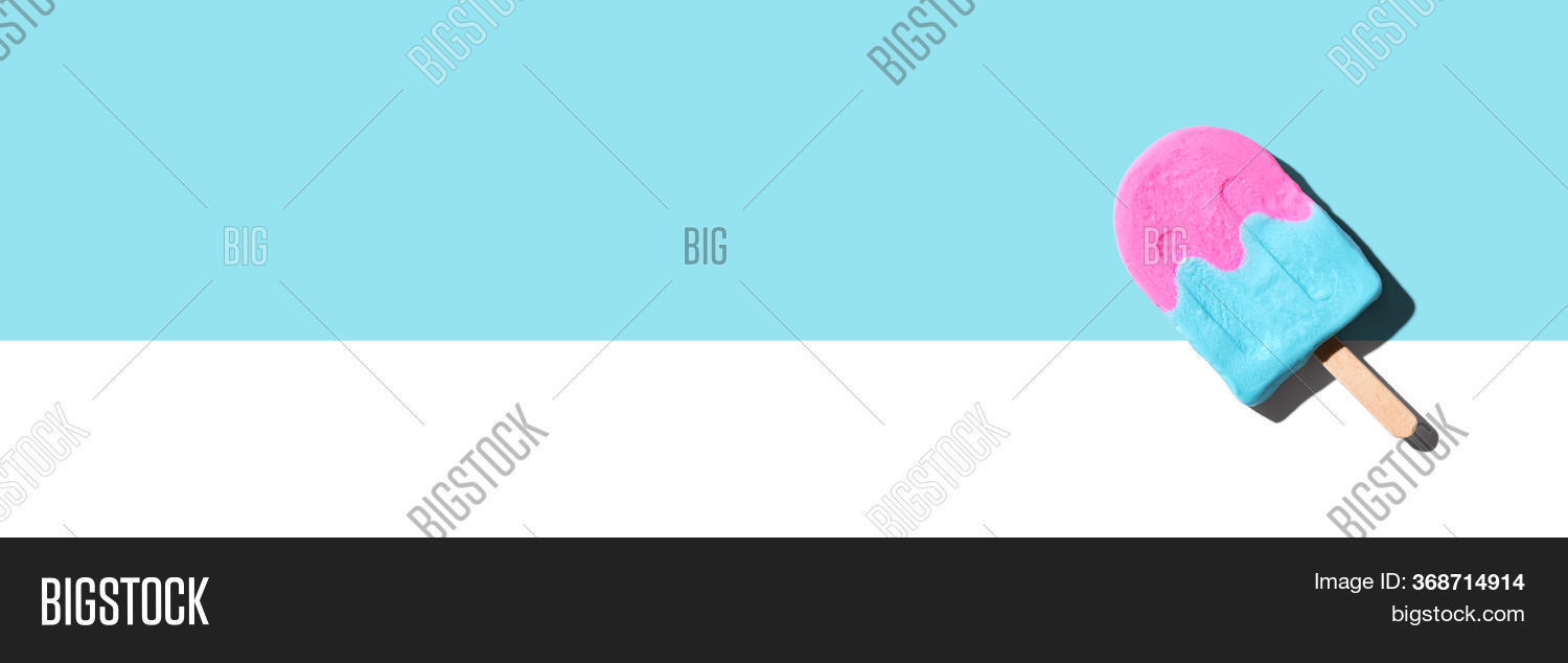 Pink Blue Popsicle Image & Photo (Free Trial) | Bigstock