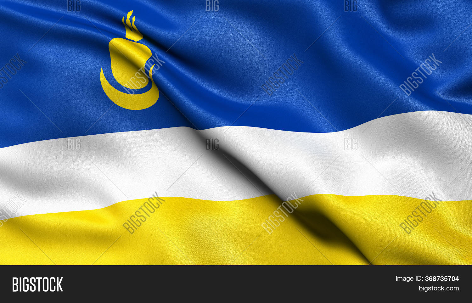 Flag Republic Buryatia Image & Photo (Free Trial) | Bigstock