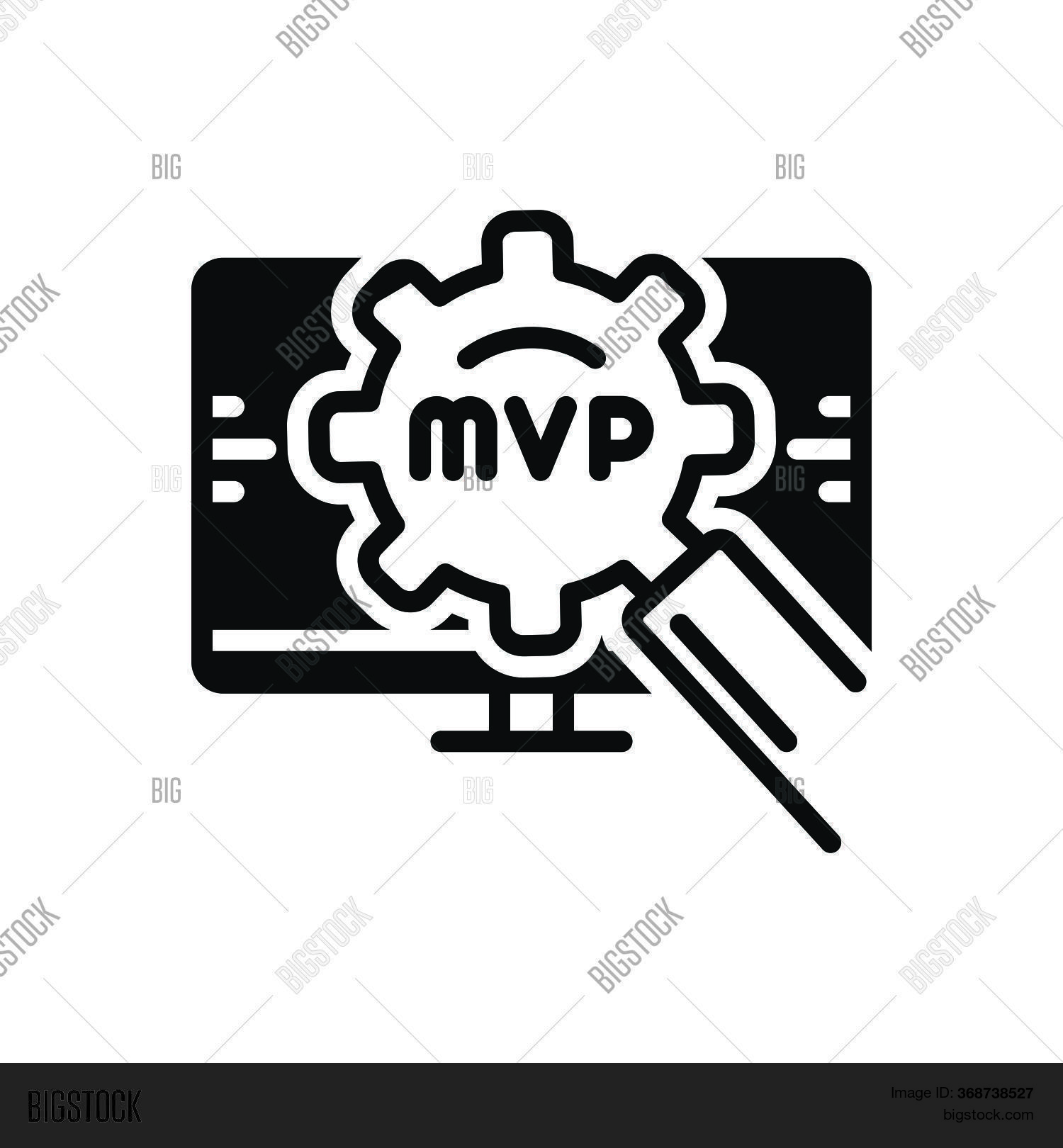 Black Solid Icon Mvp Vector & Photo (Free Trial) | Bigstock