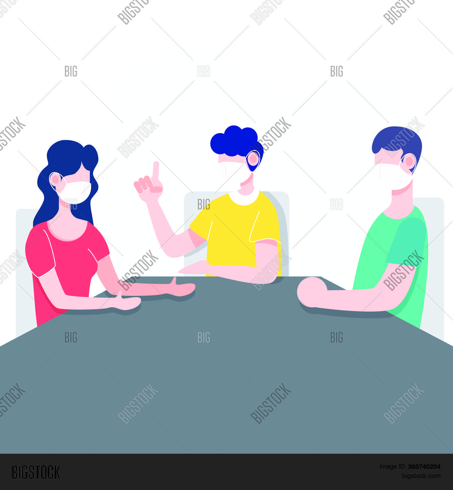 Group Three People Vector & Photo (Free Trial) | Bigstock