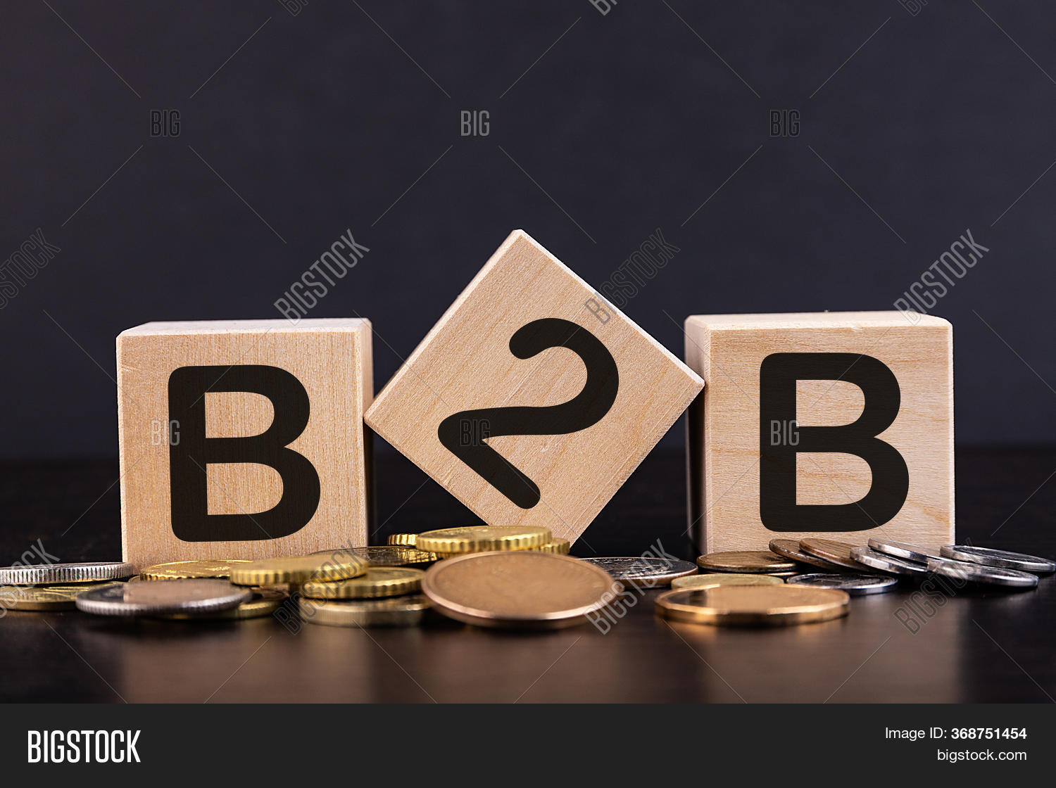 Cubes Word B2b Stacked Image & Photo (Free Trial) | Bigstock