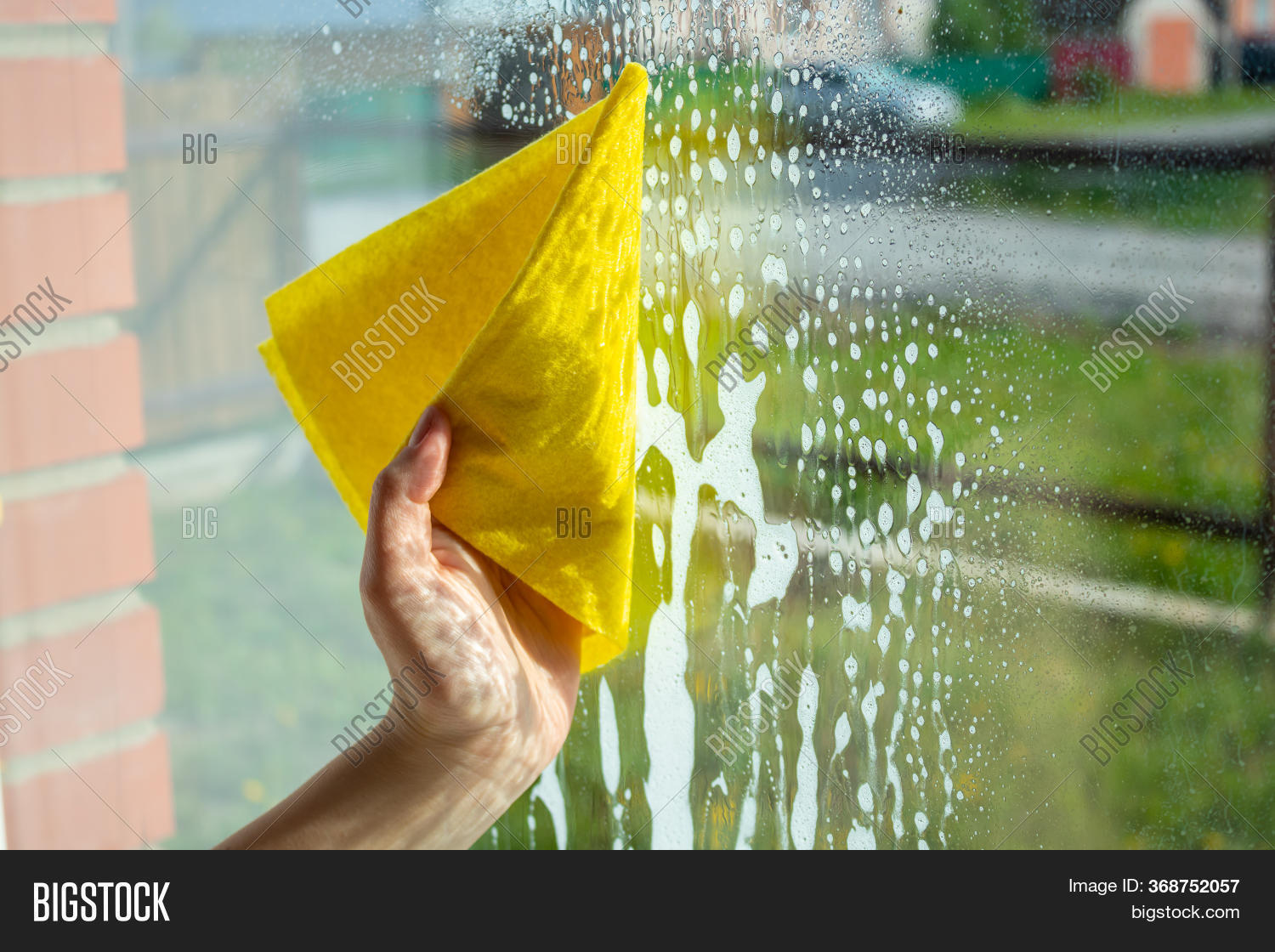 Girl Washes Windows Image & Photo (Free Trial) | Bigstock