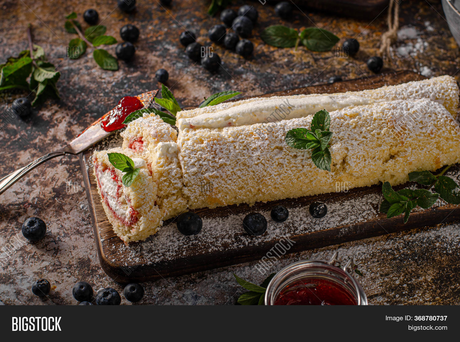 Sweet Creamy Roulade Image & Photo (Free Trial) | Bigstock