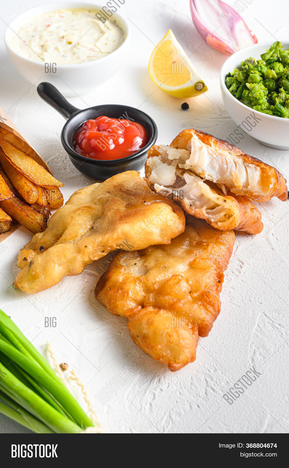 Fishand Chips Battered Image & Photo (Free Trial) | Bigstock