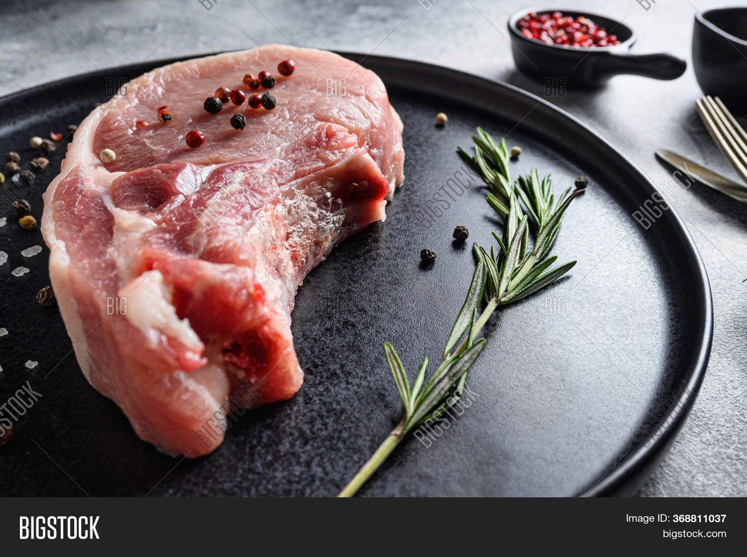 Raw Pork Loin Chops Image & Photo (Free Trial) | Bigstock