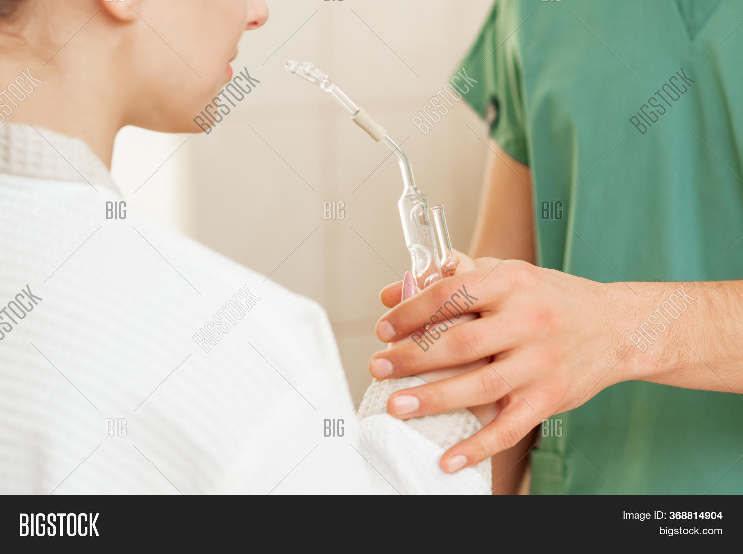 Woman Receives Nasal Image & Photo (Free Trial) | Bigstock