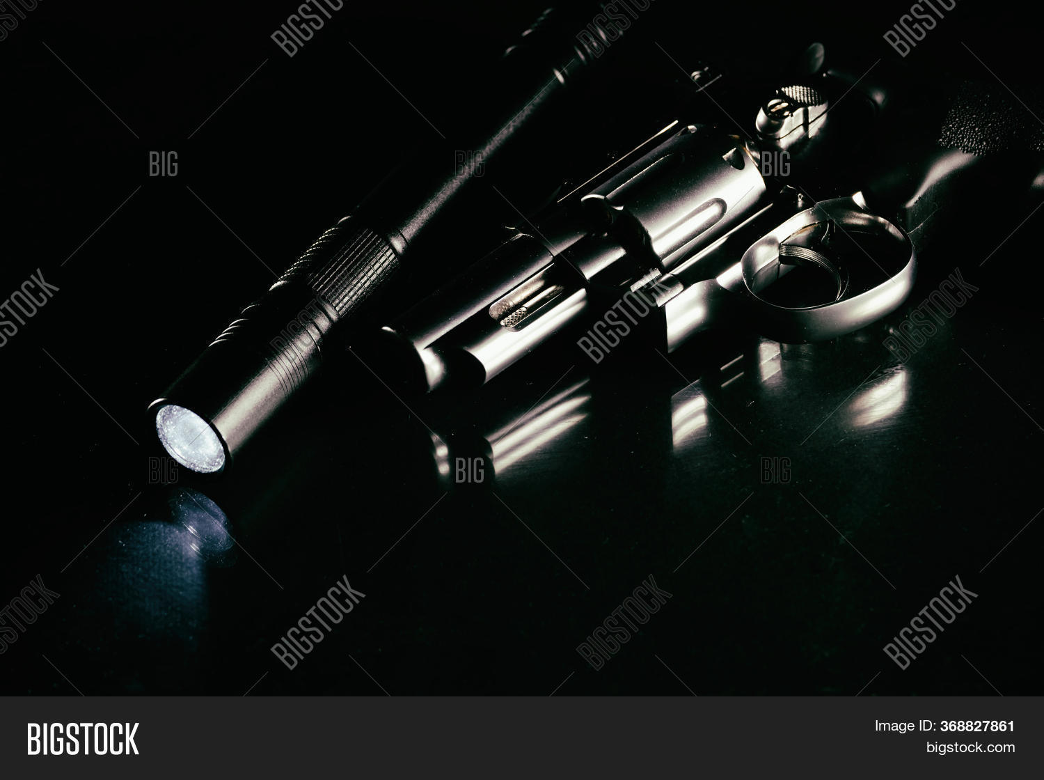 Revolver Flashlight On Image & Photo (Free Trial) | Bigstock