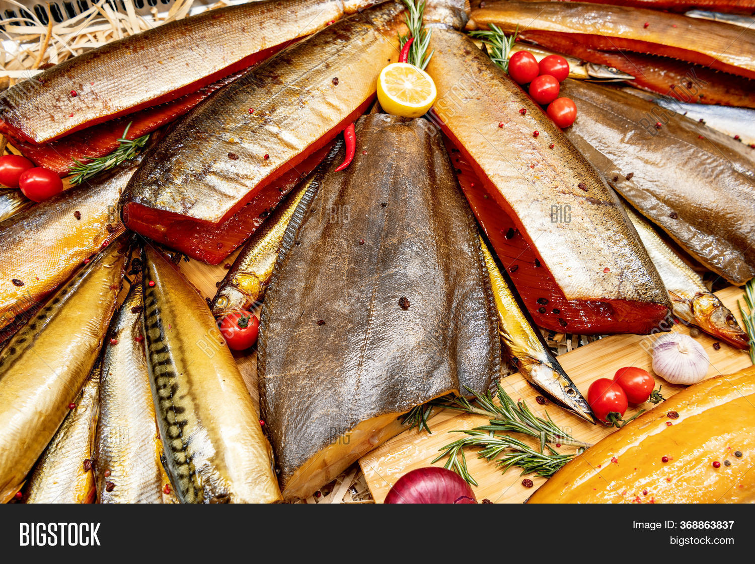 Variety Smoked Fish. Image & Photo (Free Trial) | Bigstock