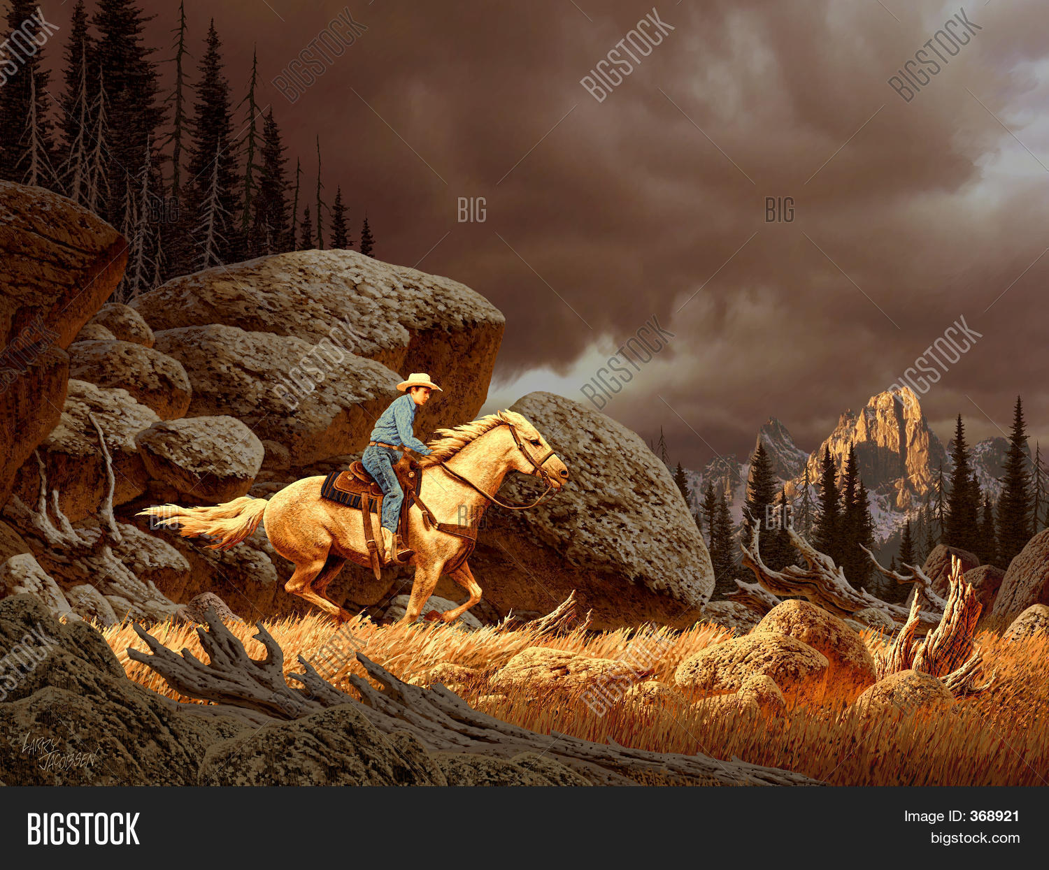 Cowboy Storm Image & Photo (Free Trial) | Bigstock