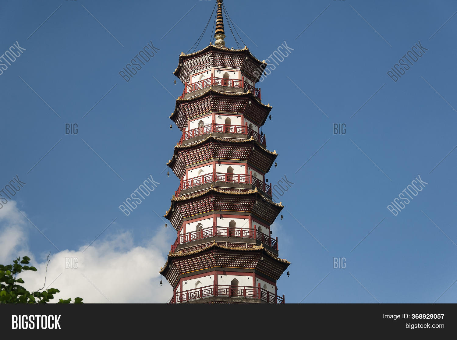 Chigang Pagoda Rising Image & Photo (Free Trial) | Bigstock