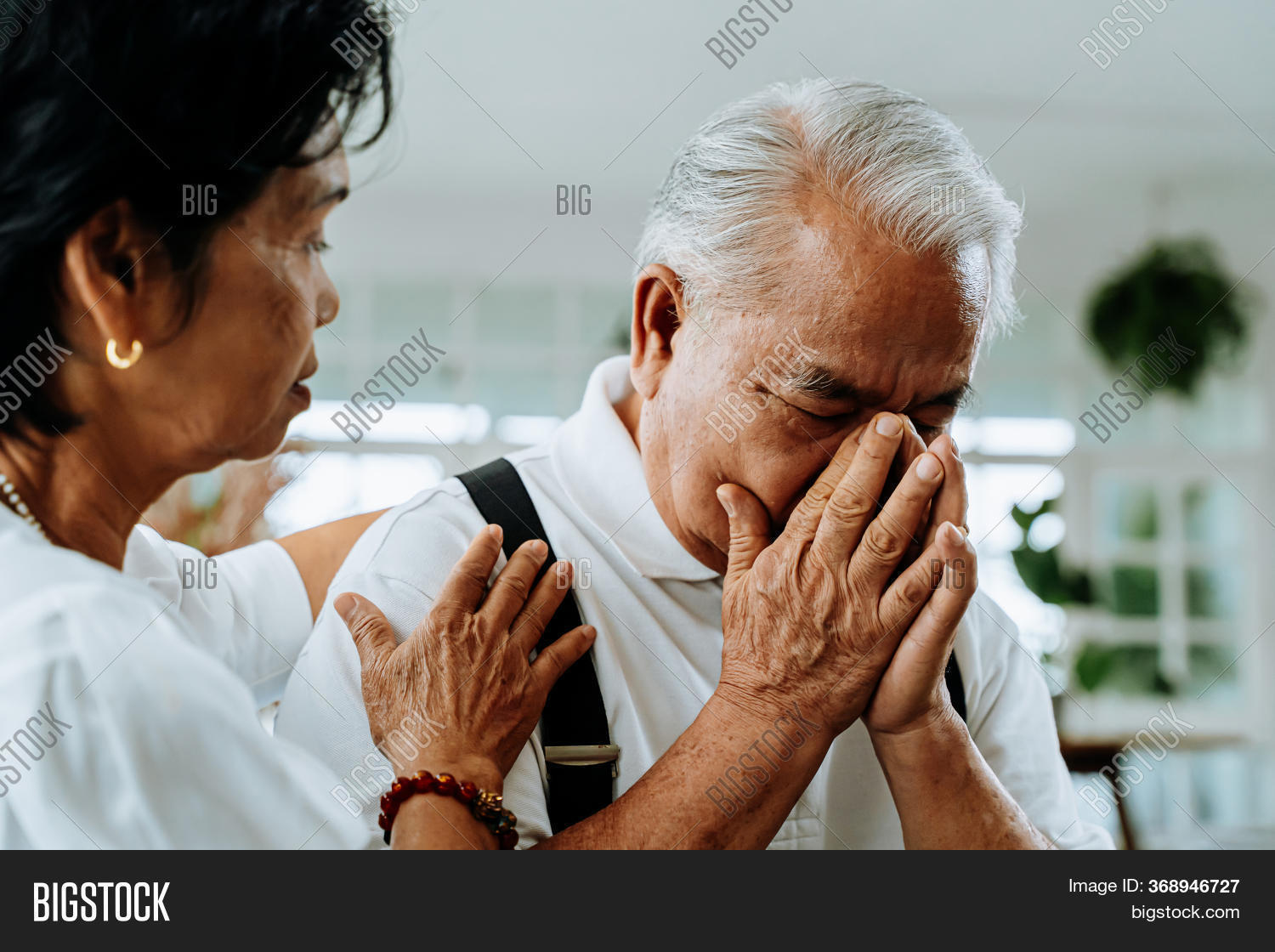 Unhappy Retired Asian Image & Photo (Free Trial) | Bigstock