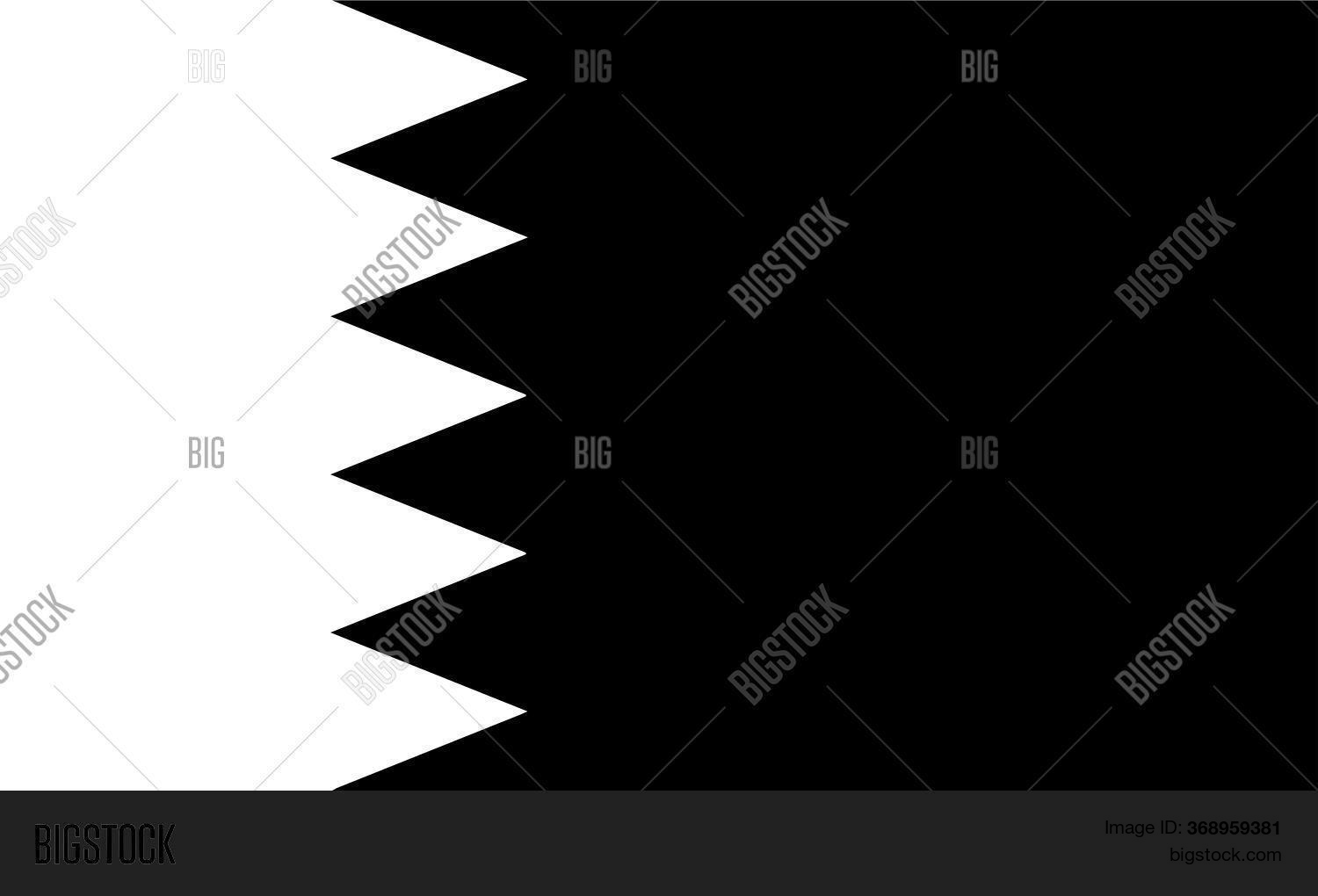 Bahrain Flag Black Vector & Photo (Free Trial) | Bigstock
