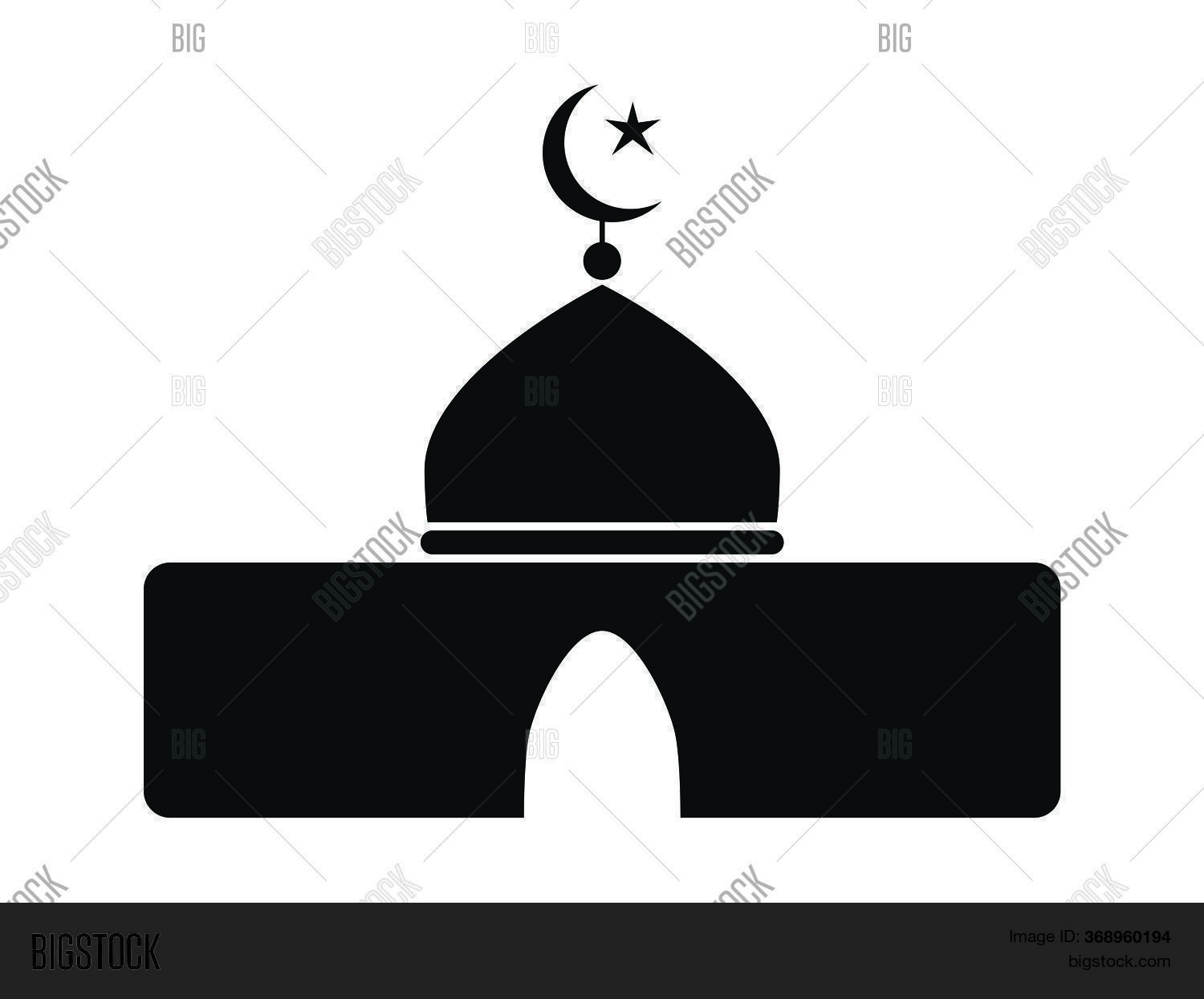 Islamic Mosque Icon. Vector & Photo (Free Trial) | Bigstock