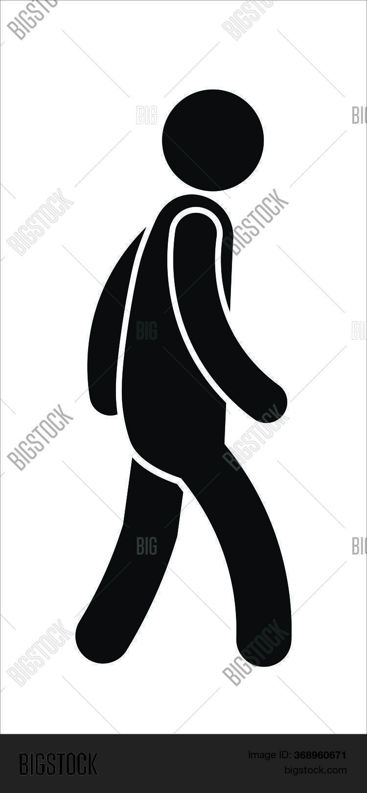 Stick Figure Walking Vector & Photo (Free Trial) | Bigstock