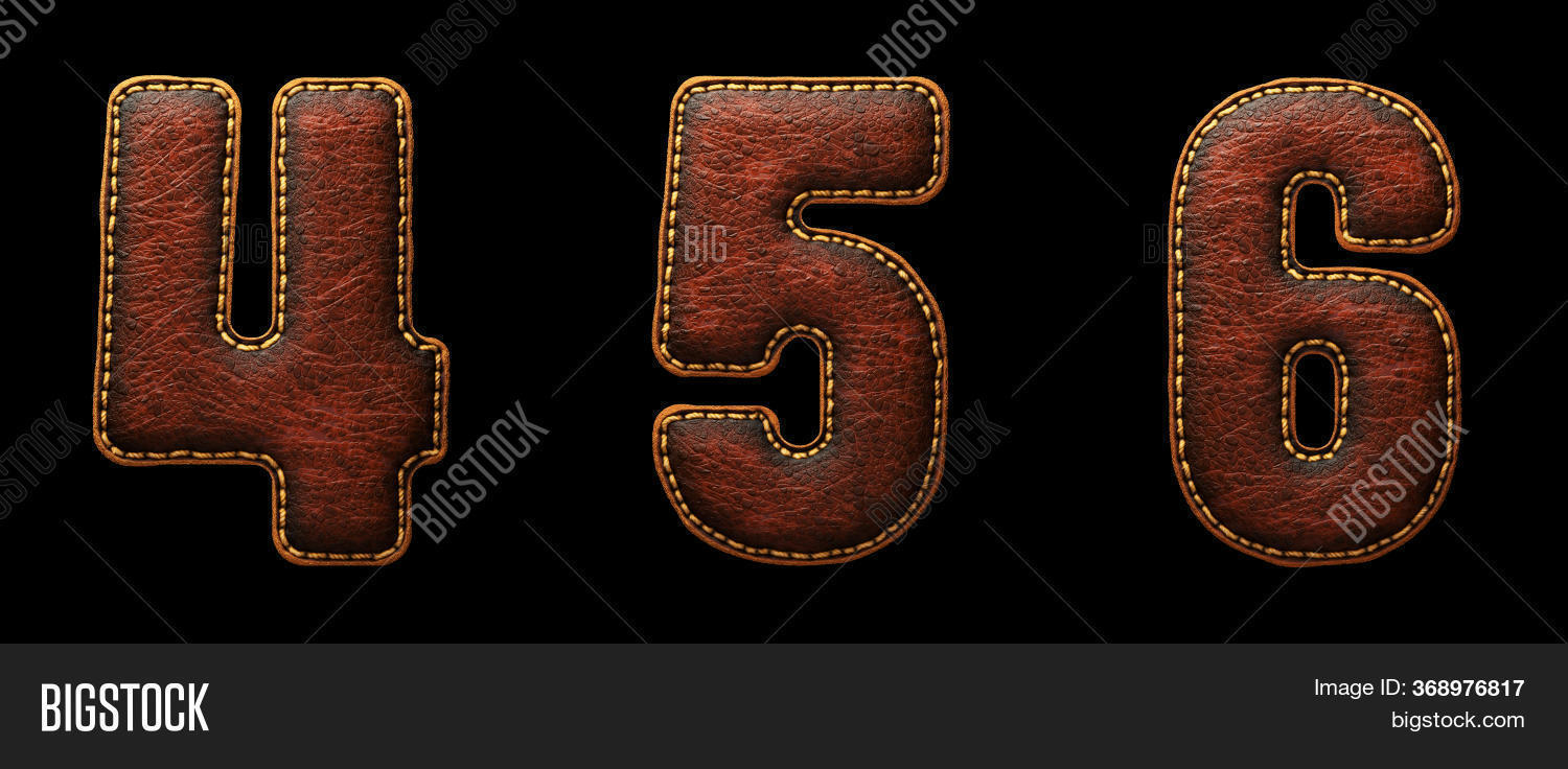 Set Numbers 4, 5, 6 Image & Photo (Free Trial) | Bigstock
