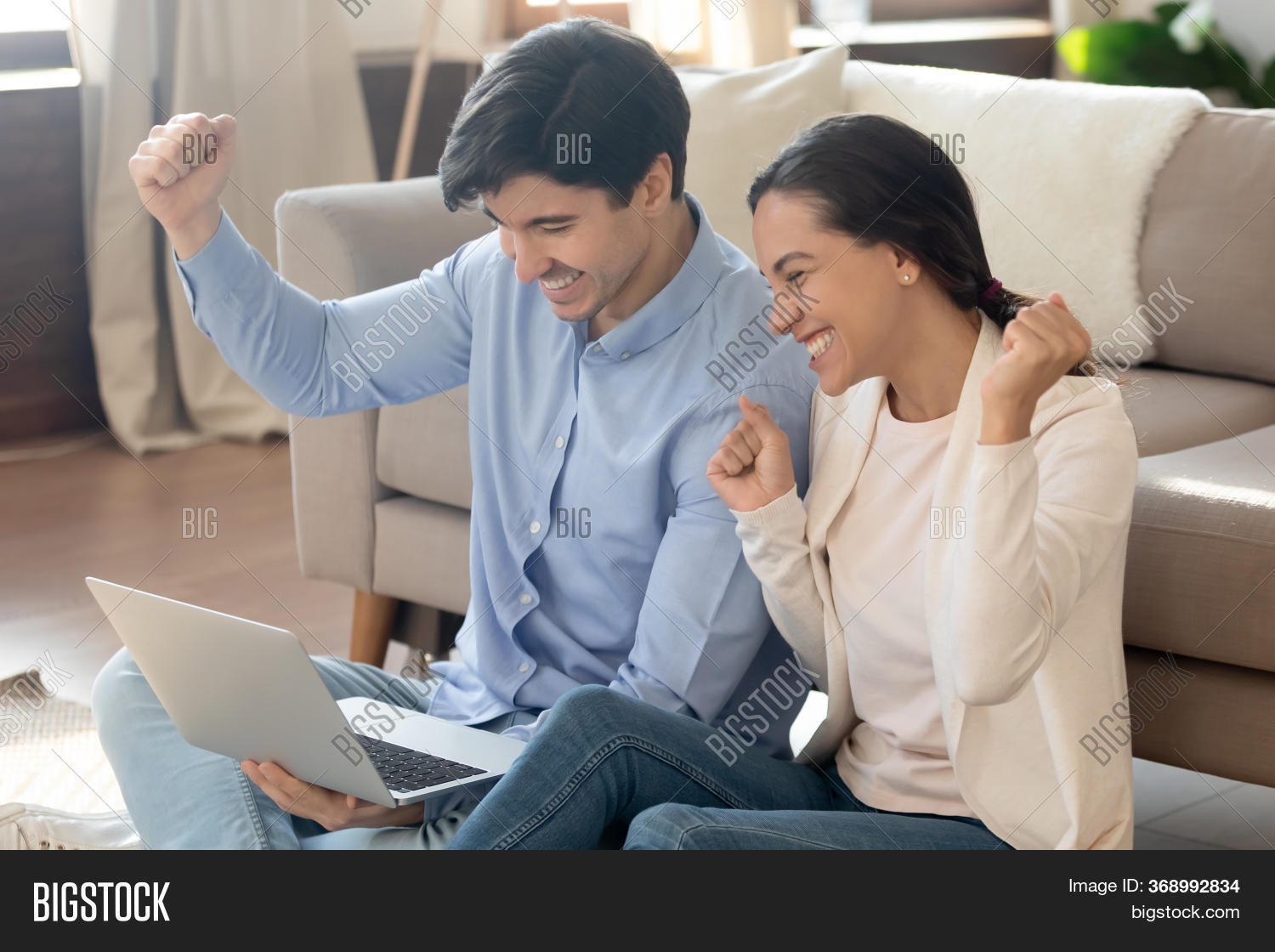 Excited Young Couple Image & Photo (Free Trial) | Bigstock