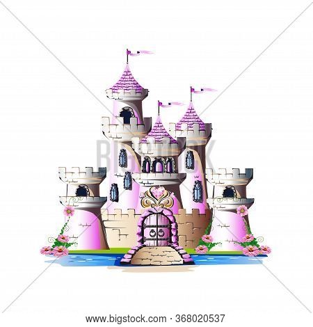 Magic Pink Castle Vector & Photo (Free Trial) | Bigstock