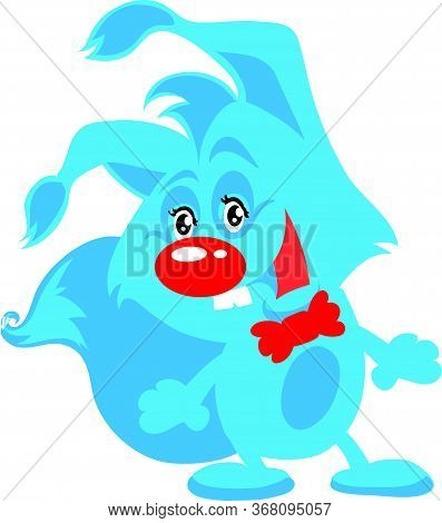 Cute Blue Squirrel Vector & Photo (Free Trial) | Bigstock