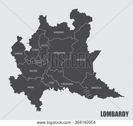 Grays Map Lombardy Vector & Photo (Free Trial) | Bigstock
