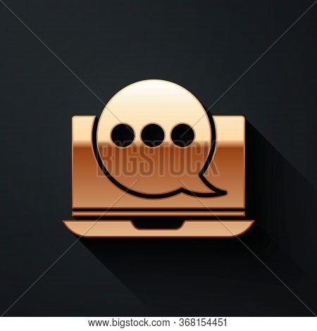 Gold New Chat Vector & Photo (Free Trial) | Bigstock