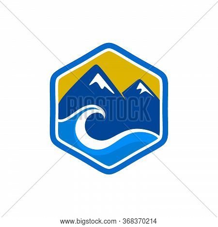 Mountain Wave Sign Vector & Photo (Free Trial) | Bigstock
