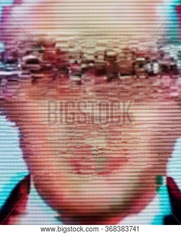 Man's Face On Screen. Image & Photo (Free Trial) | Bigstock
