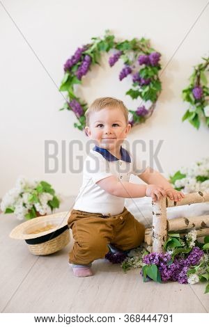 Little Boy Spring Image & Photo (Free Trial) | Bigstock