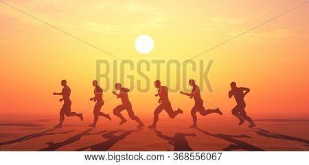 Group People Running Image & Photo (Free Trial) | Bigstock