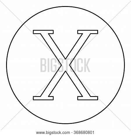 Chi Greek Symbol Vector & Photo (Free Trial) | Bigstock
